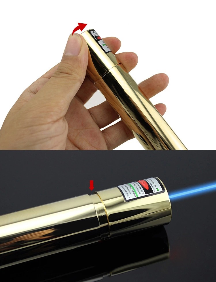 Laserpointer Blau 30000mW (Gold Edition) - Extrem Starke Laserpointer